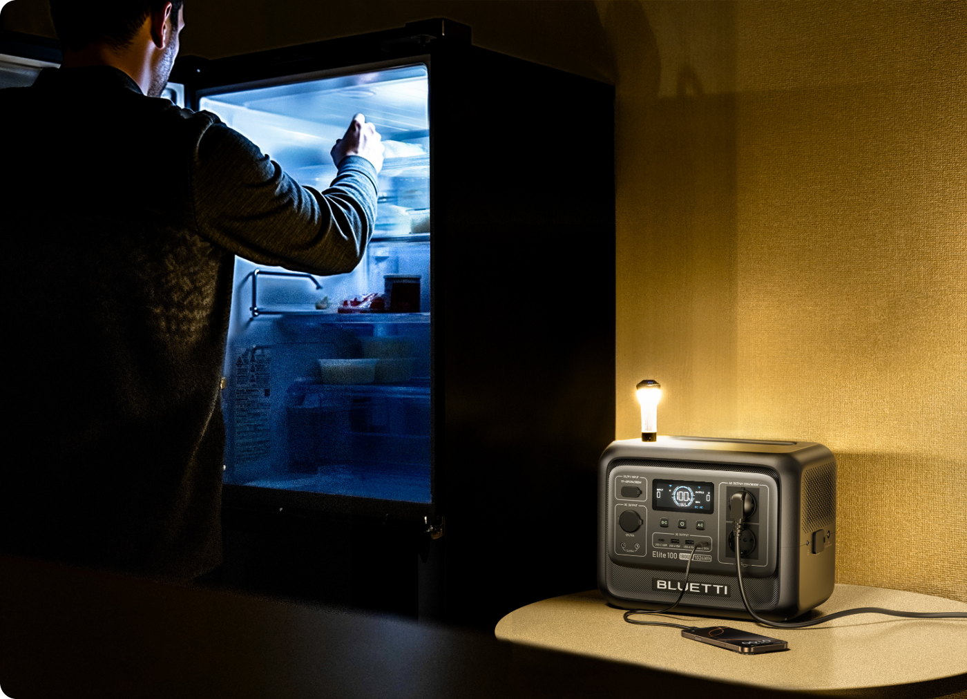 BLUETTI Elite 100 V2 Portable Power Station – Lightweight Power for Di