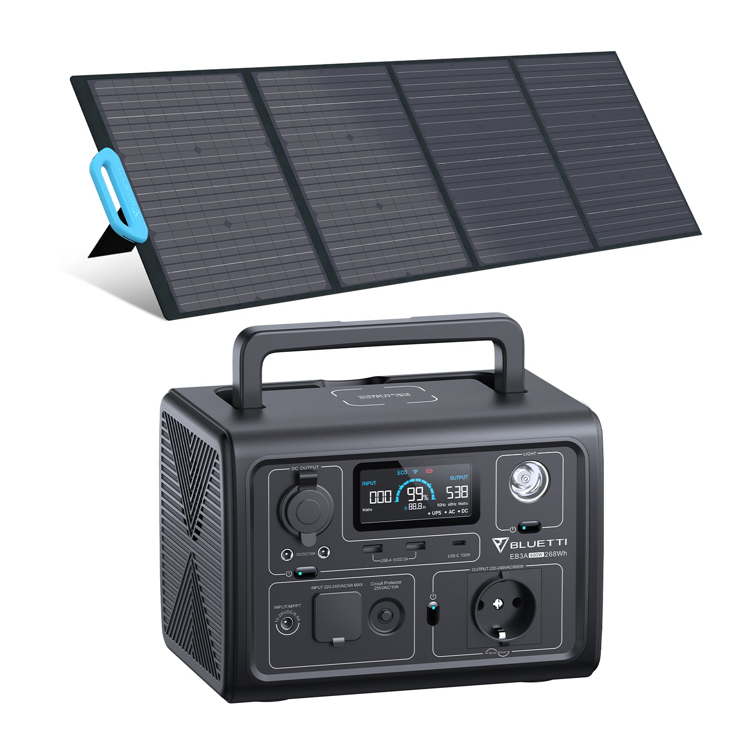 BLUETTI EB3A Portable Power Station | 600W 268Wh